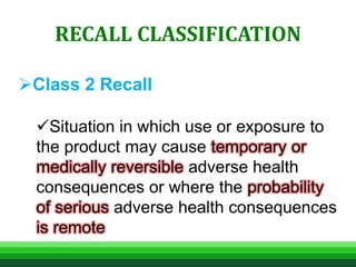 Product recall overview | PPTX
