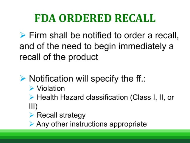 Product recall overview | PPTX