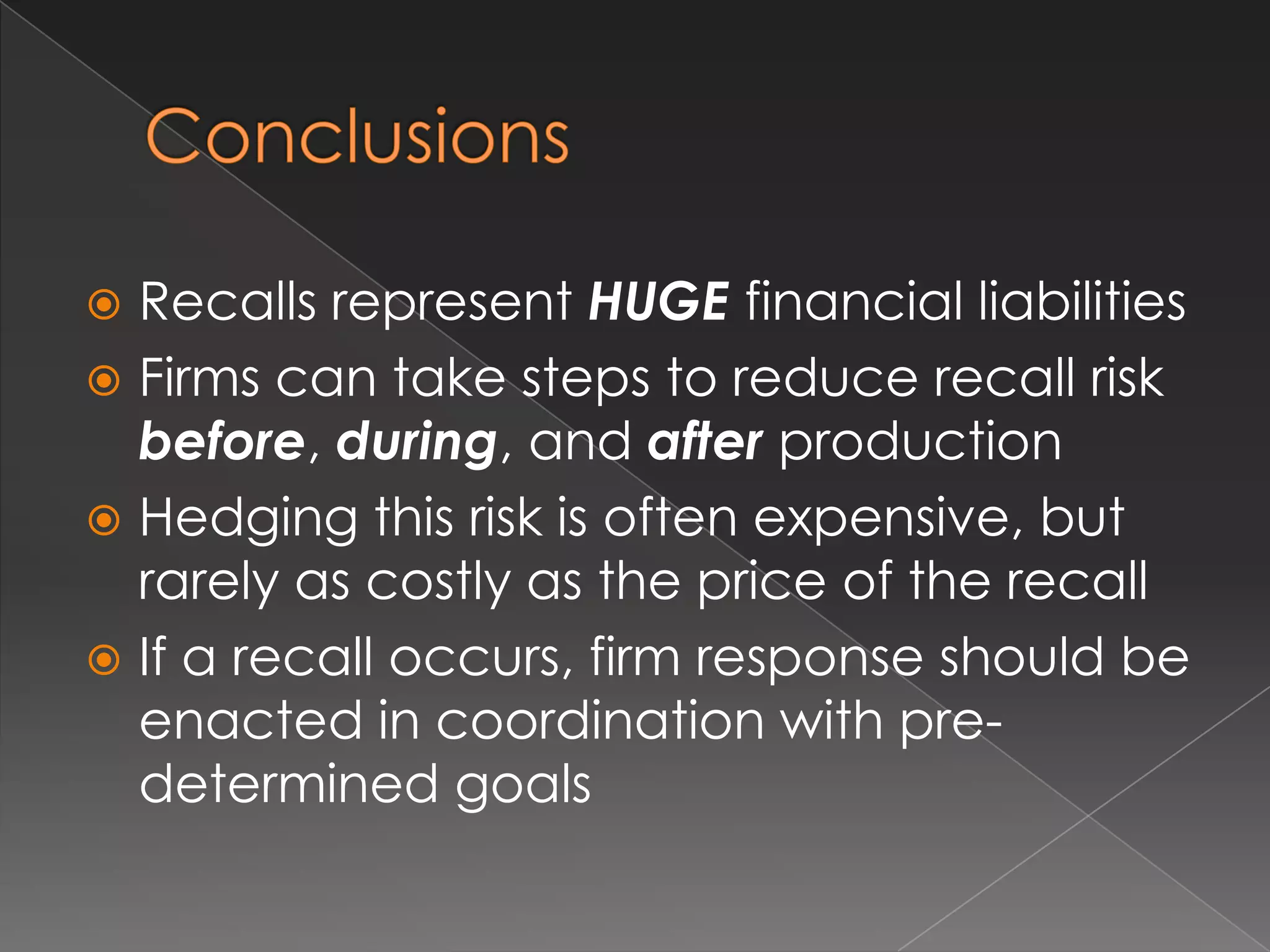 Product Recall Risk | PPTX