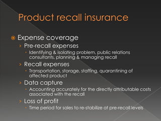Product Recall Risk | PPTX