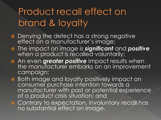 Product Recall Risk | PPT