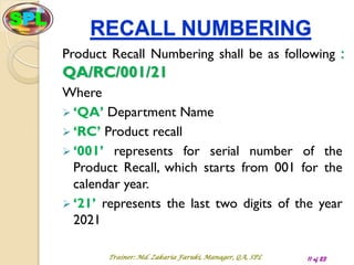 Product Recall.pdf | Recalls | Consumer Issues