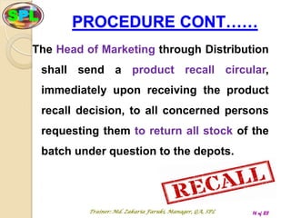 Product Recall.pdf | Recalls | Consumer Issues