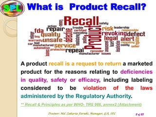 Product Recall.pdf | Recalls | Consumer Issues