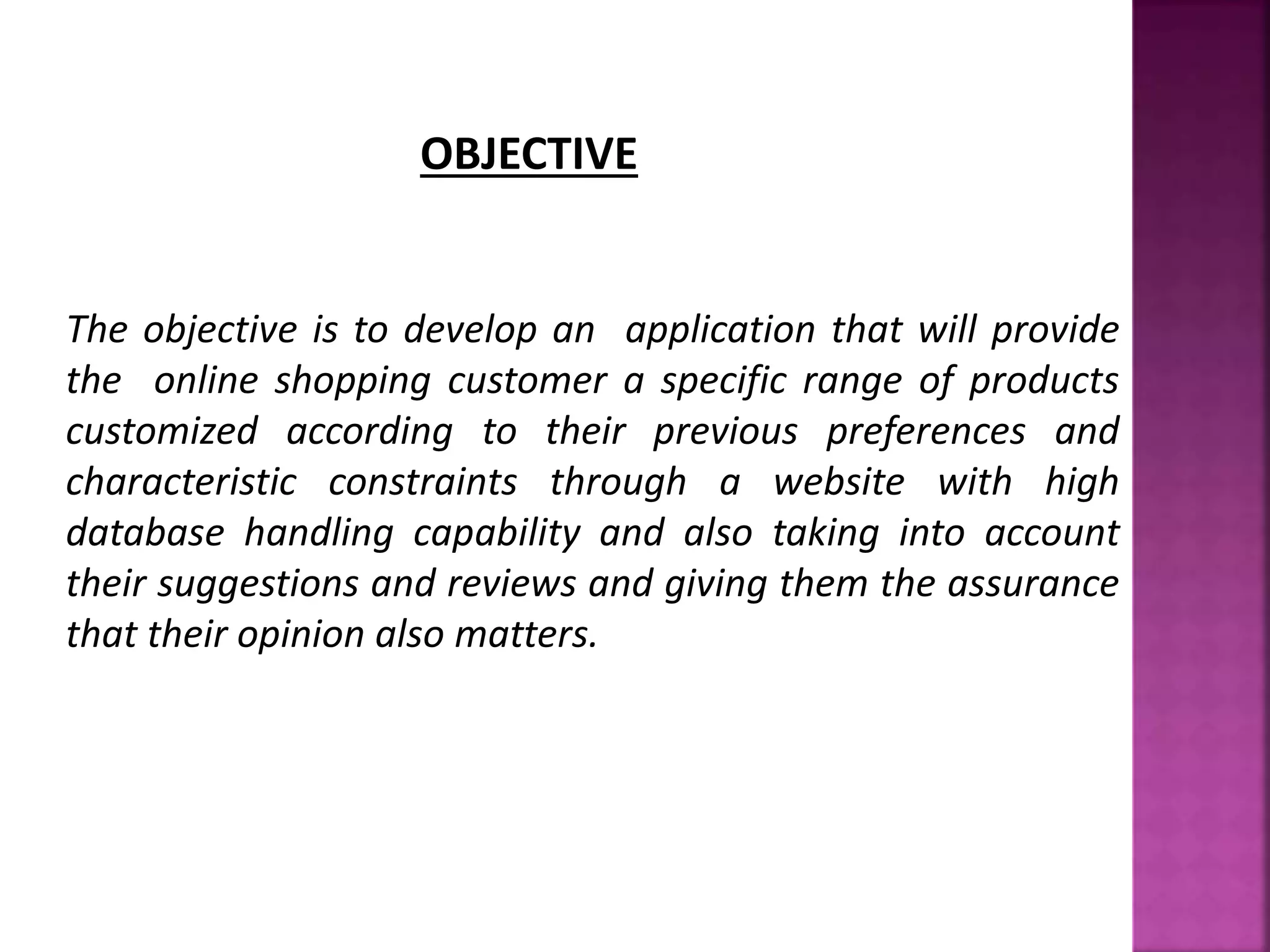 Product recommendation and feedback mining | PPTX | Databases ...