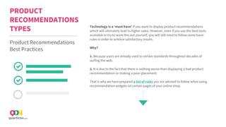 Product recommendation guide for eCommerce | PDF