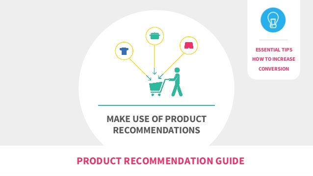 Product recommendation guide for eCommerce
