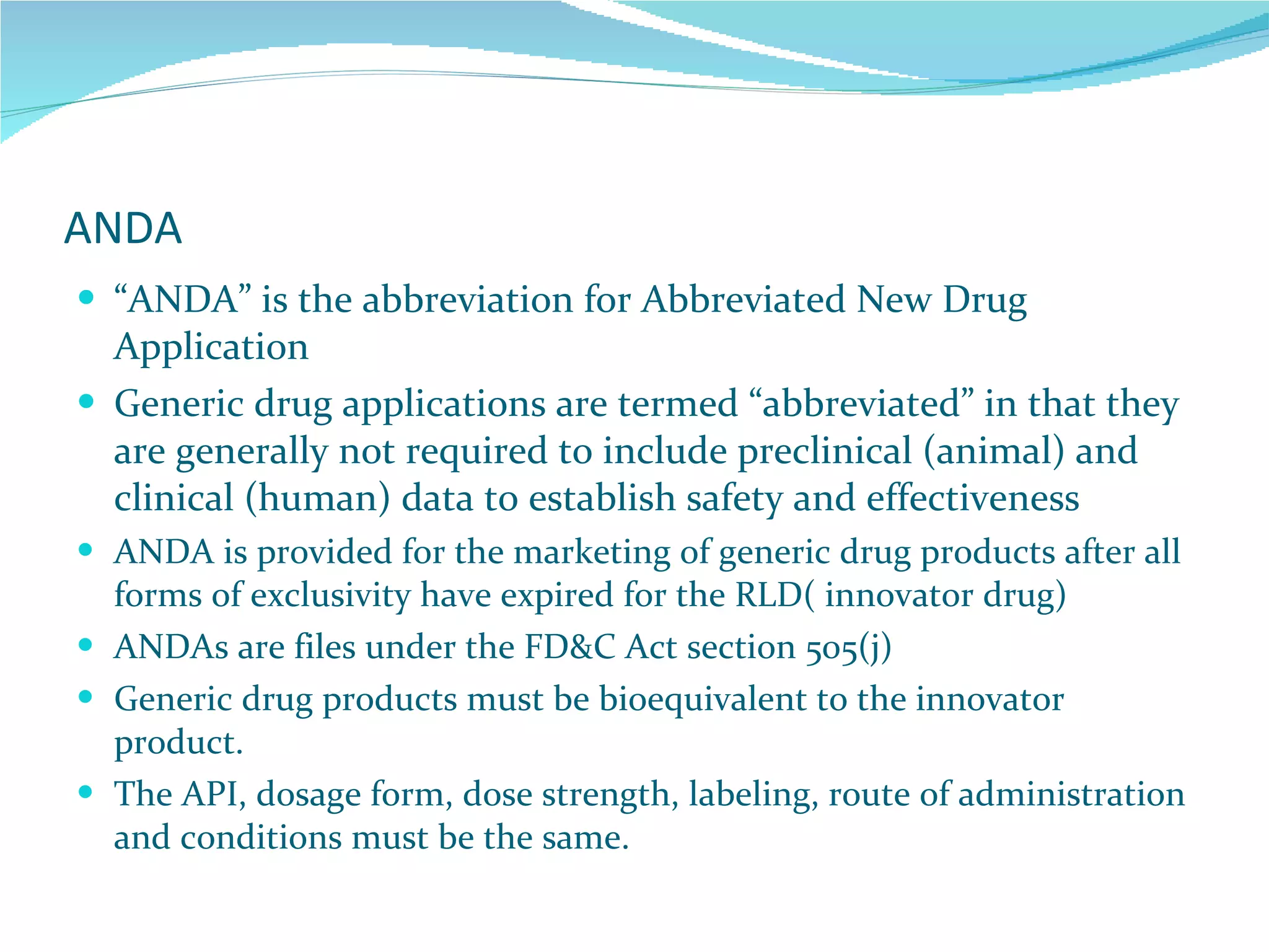 Product registration and drug approval process in us | PPT