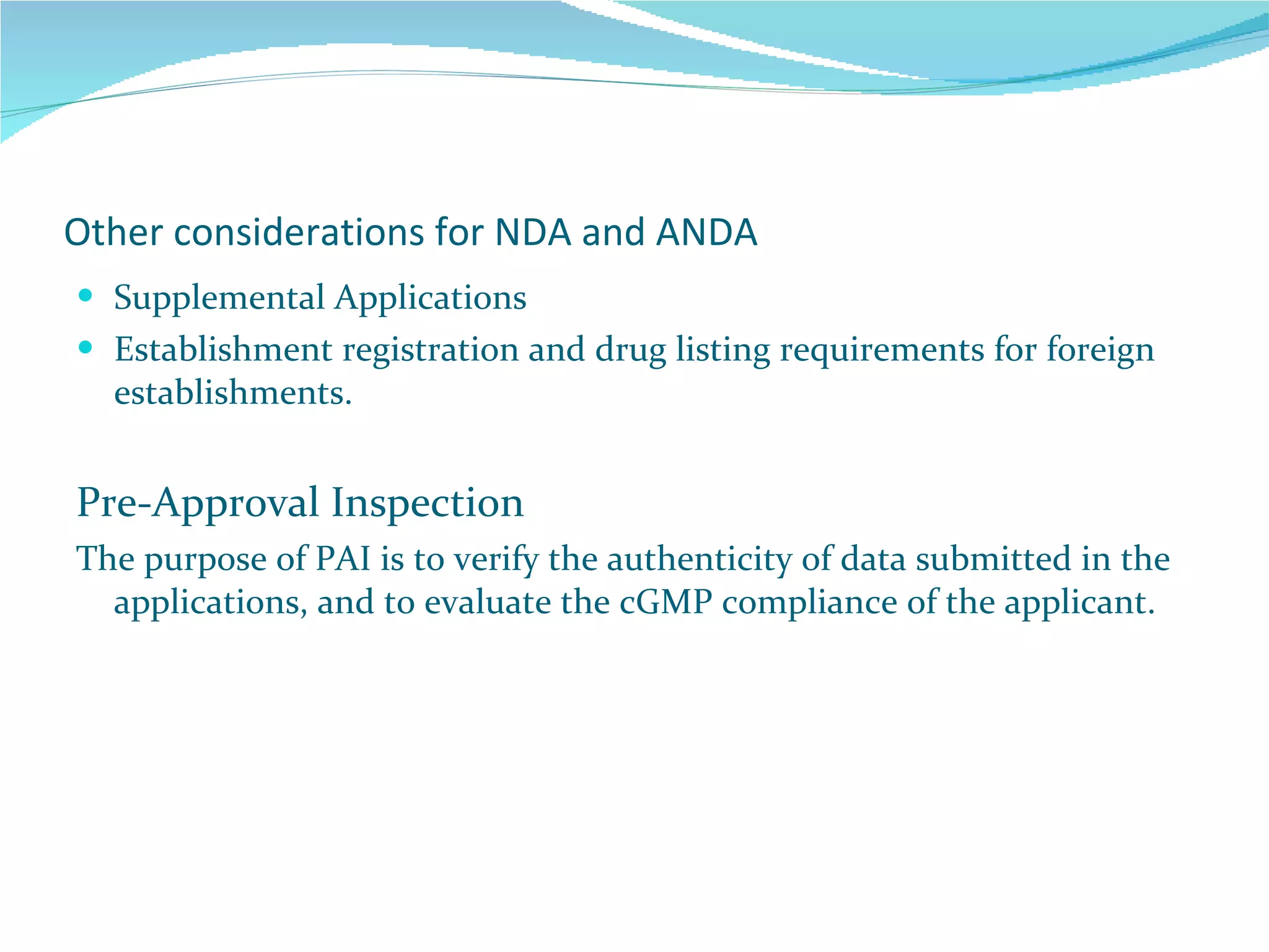 Product registration and drug approval process in us | PPT