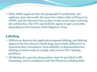 Product registration and drug approval process in us | PPT