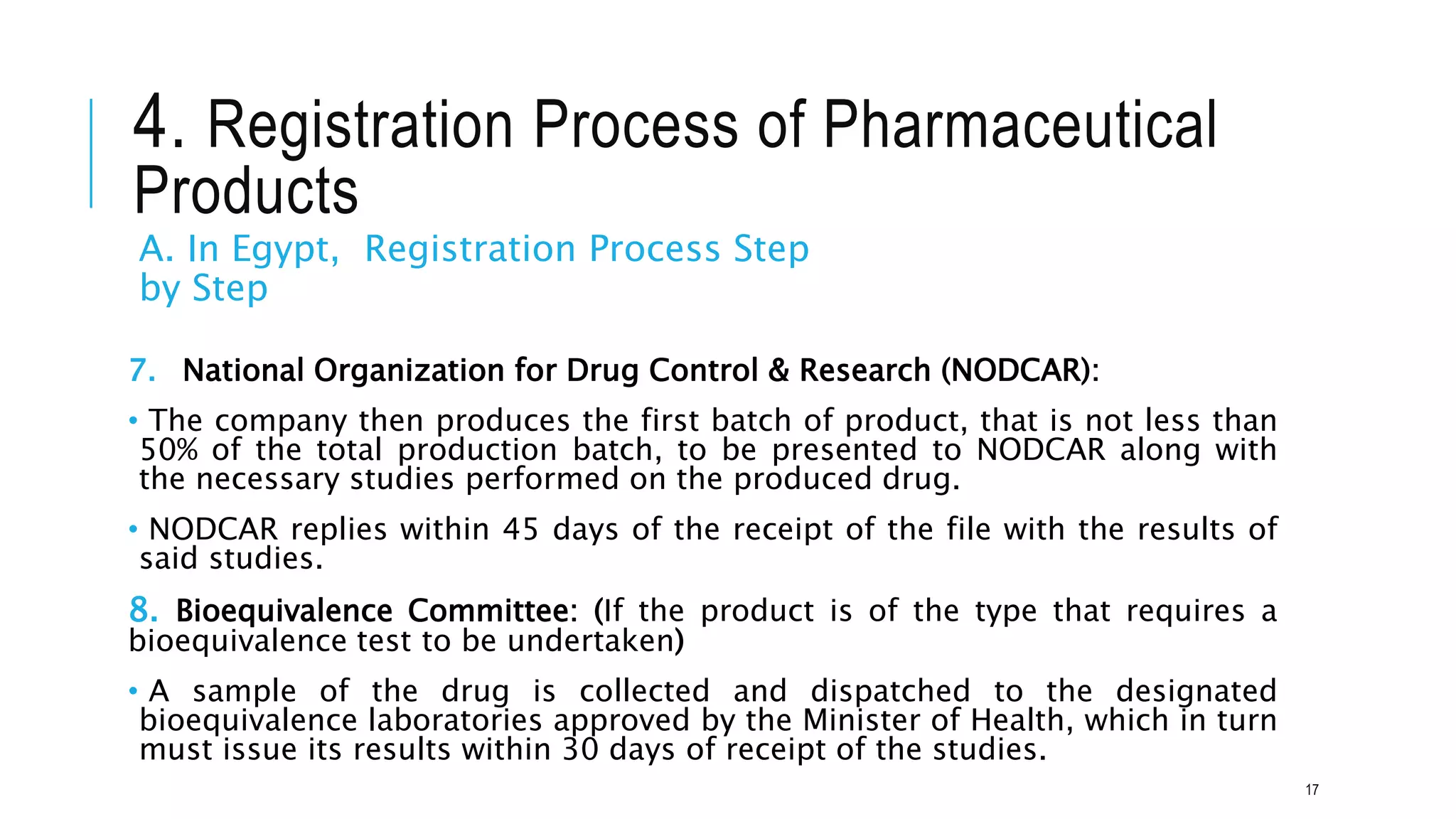 Generic Products Registration: Egypt vs Saudi Arabia | PPTX