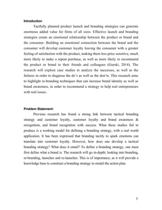 Product relaunch and rebranding research paper | PDF