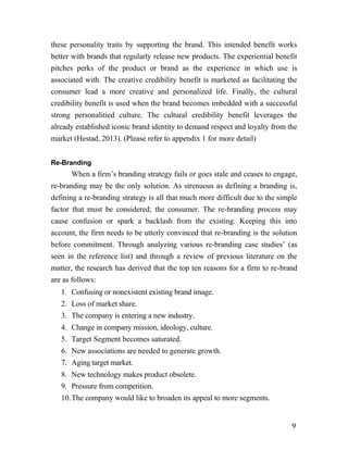 Product relaunch and rebranding research paper | PDF