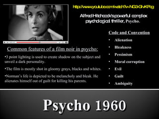 Product research film noir | PPT | Genres