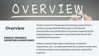 Product research guide | PDF | Sales | Business