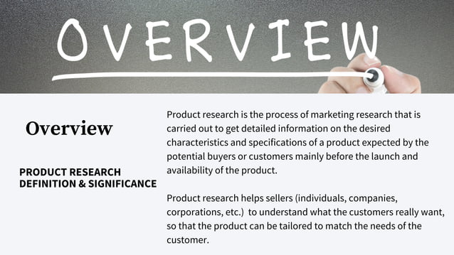 Product research guide | PPT