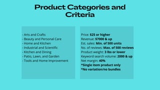 Product Research Sample Work | PPTX