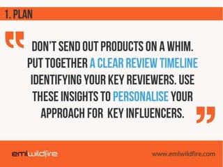 5 Steps to a great product review programme | PPTX