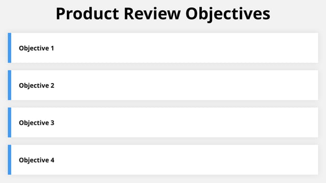 Product Review Template for software development | PPT