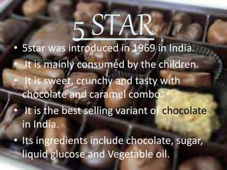 COMPARISON BETWEEN CADBURY 5 STAR AND DAIRY MILK | PPTX