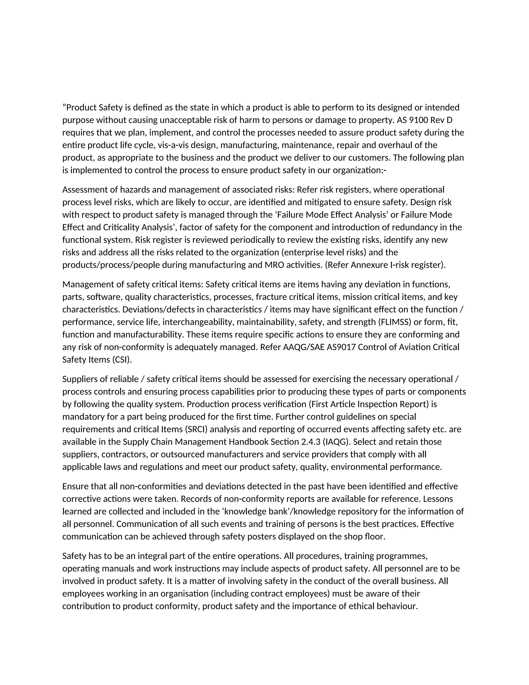 Product Safety s | DOCX