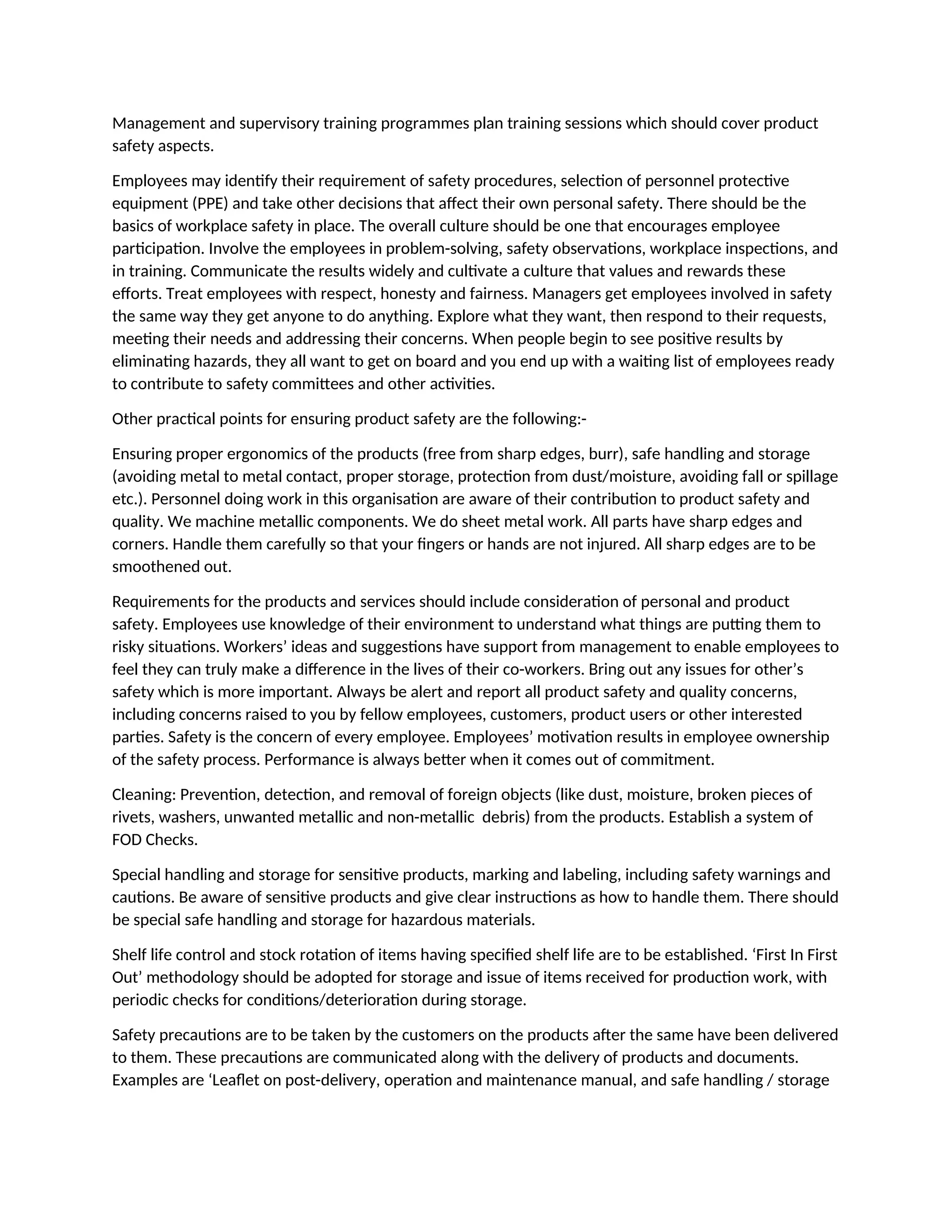 Product Safety s | DOCX