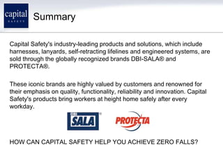 Products and solutions by Capital Safety | PPT
