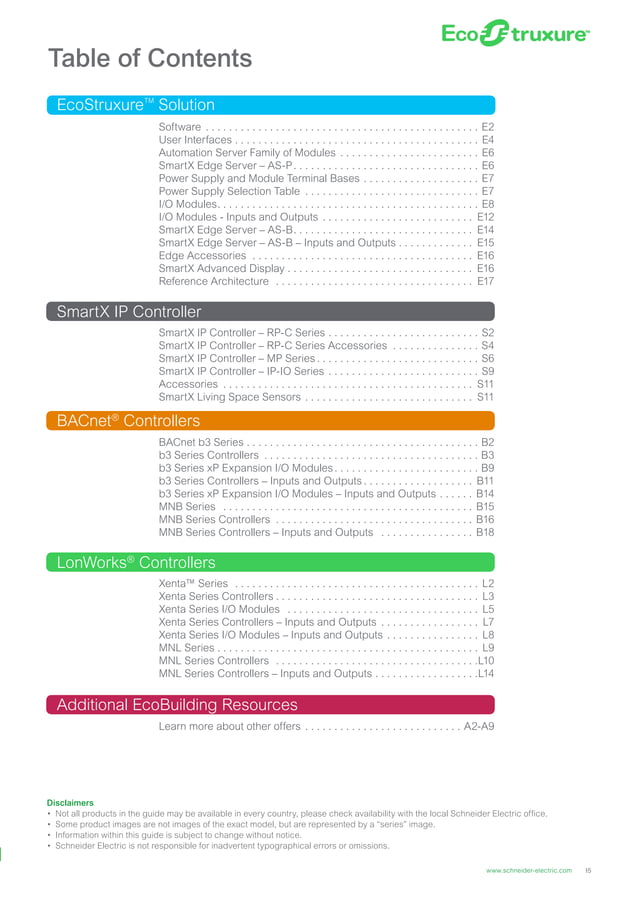 Product selection guide - Ecostruxure building Solution | PDF