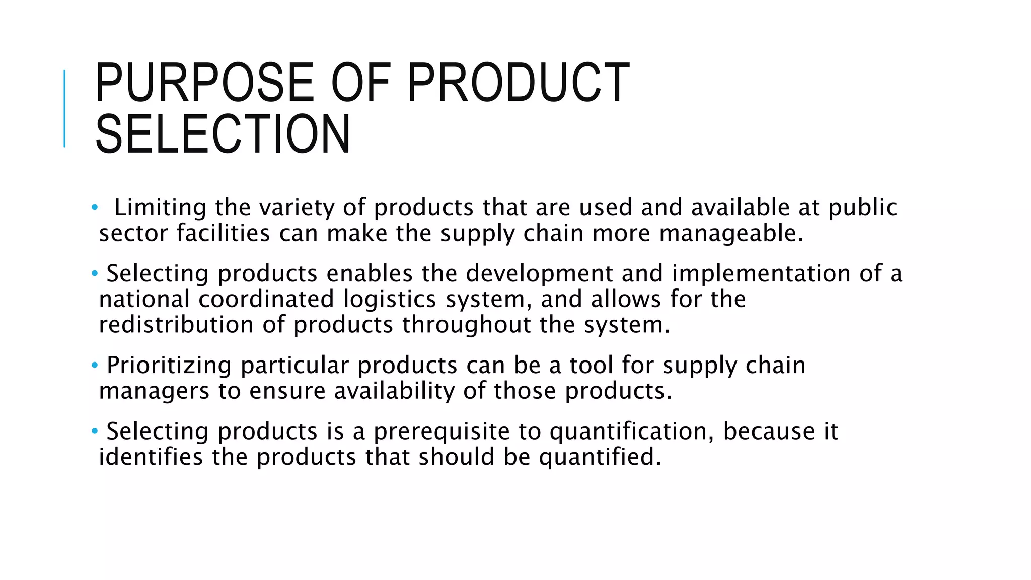 Product selection, procurement and distribution | PPT