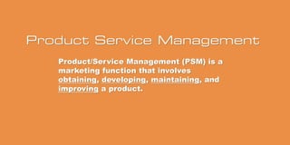 Product service management | PDF
