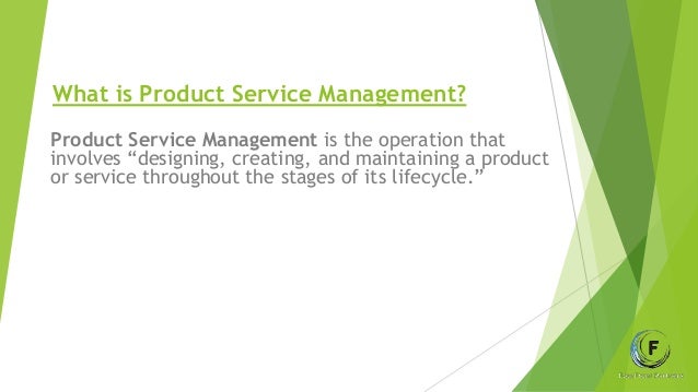 Product service management | PPTX