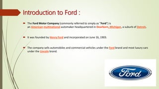Product, services and brand – ford figo (case study) | PPTX