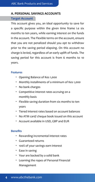 ABC Bank Products and Services Catalogue | PDF | Credit Cards ...