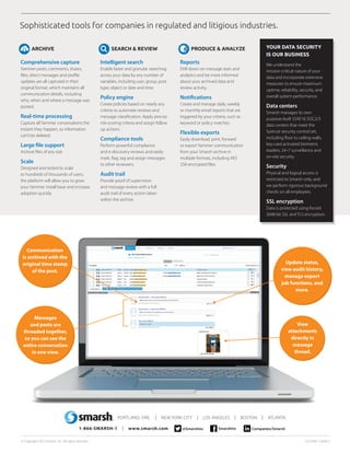 Archiving and Compliance for Yammer from Smarsh - Presented by Atidan | PDF