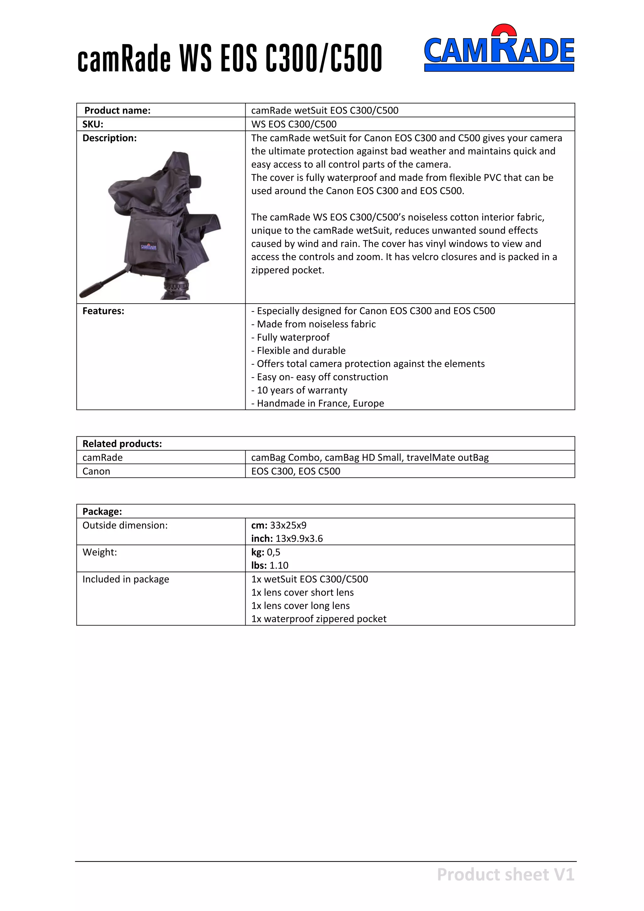 Camrade WS C300-C500 brochure | PDF