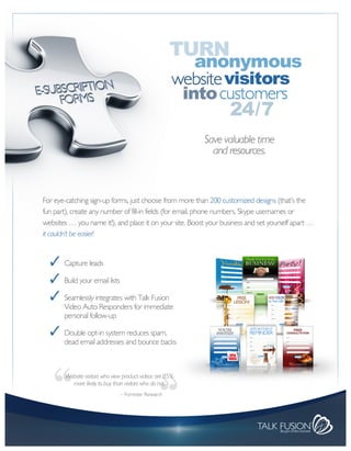 Talk Fusion Product showcase english | PDF