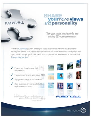 Talk Fusion Product showcase english | PDF