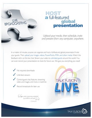 Talk Fusion Product showcase english | PDF