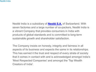 Products of nestle | PPTX | Business | Business and Finance
