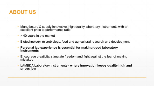 LAMBDA Products overview | PPT