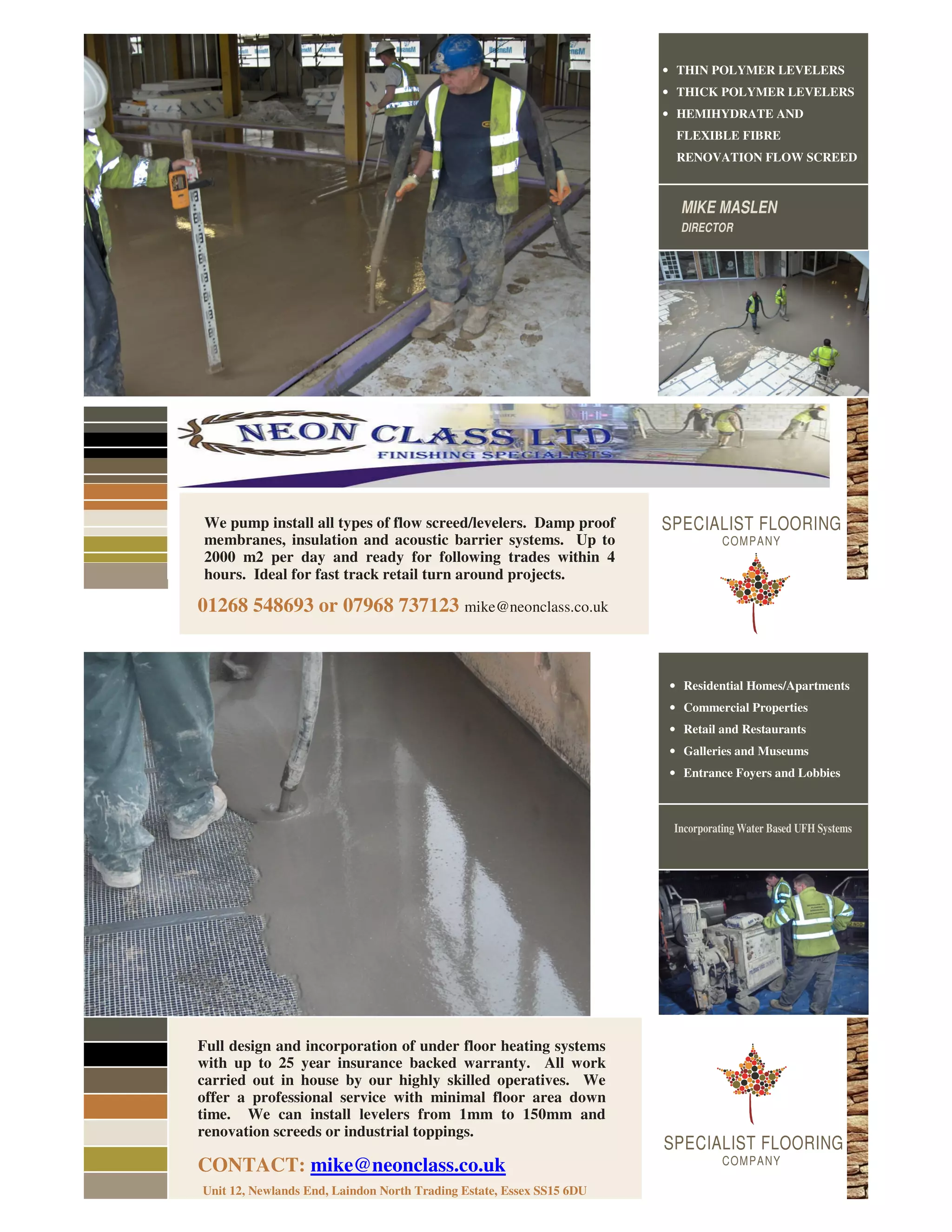 Products Screeds Neonclass | PDF