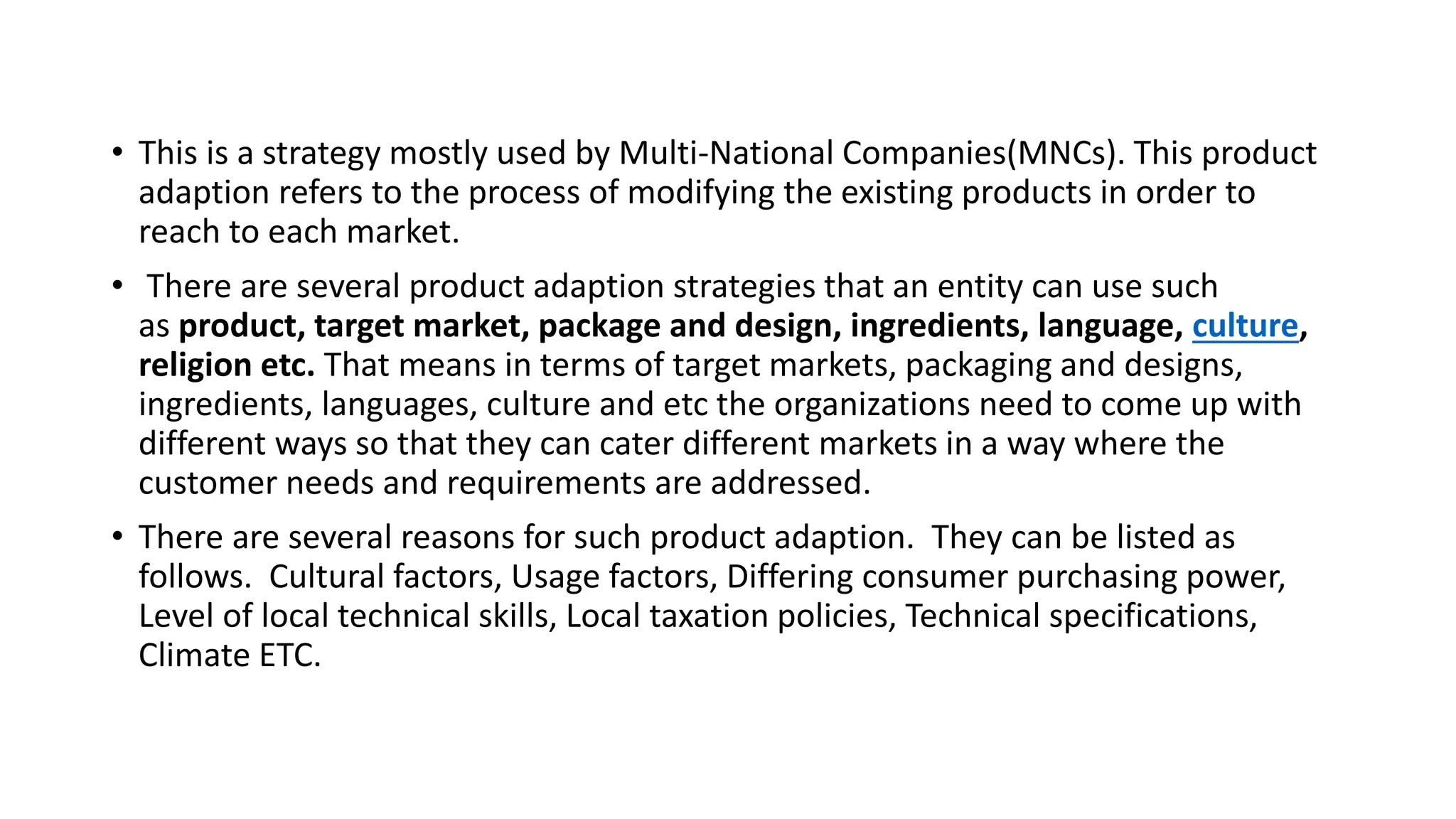 Product standardization vs adaptation | PPTX