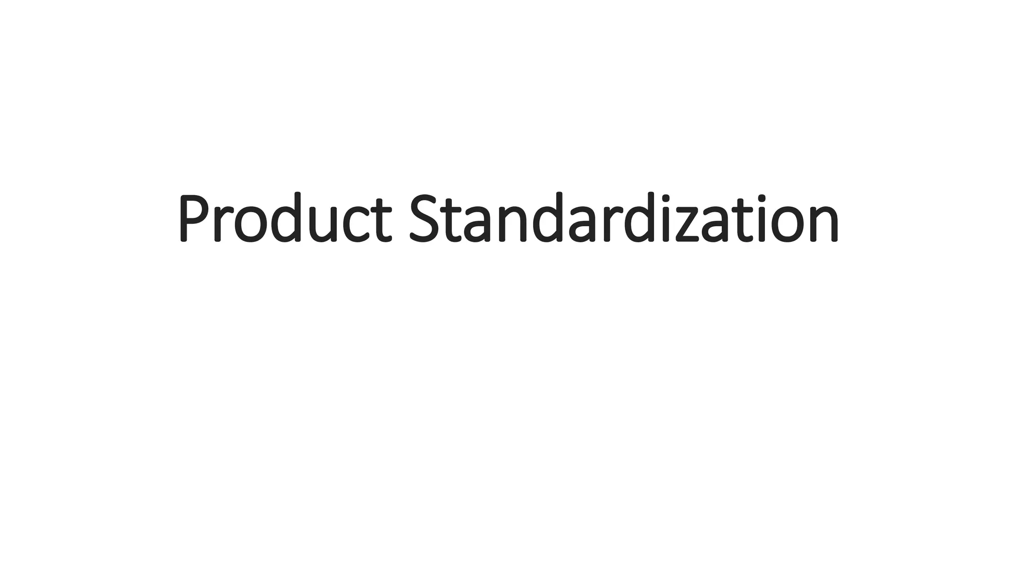 Product standardization vs adaptation | PPTX