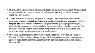 Product standardization vs adaptation | PPTX