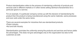 Product standardization vs adaptation | PPTX