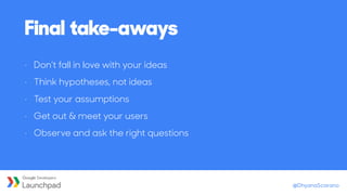 Introduction to Product strategy (Google Launchpad) | PDF