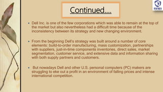 Product strategy of Dell | PPT