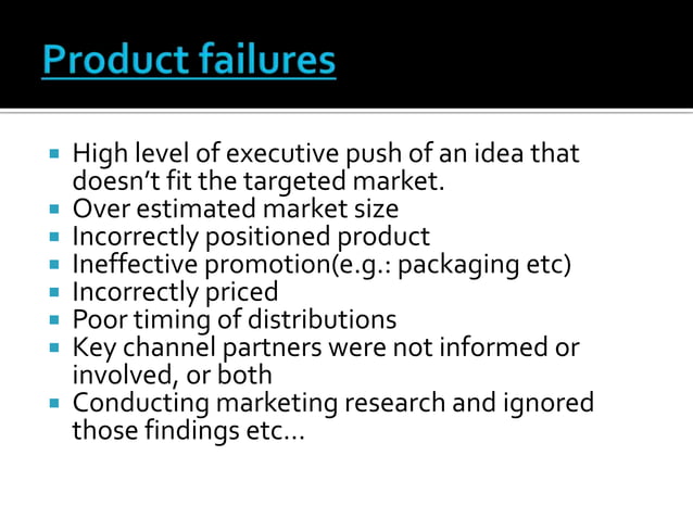 Product success and failure