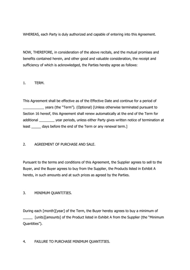 PRODUCT SUPPLY AGREEMENT | PDF | Logistics | Business
