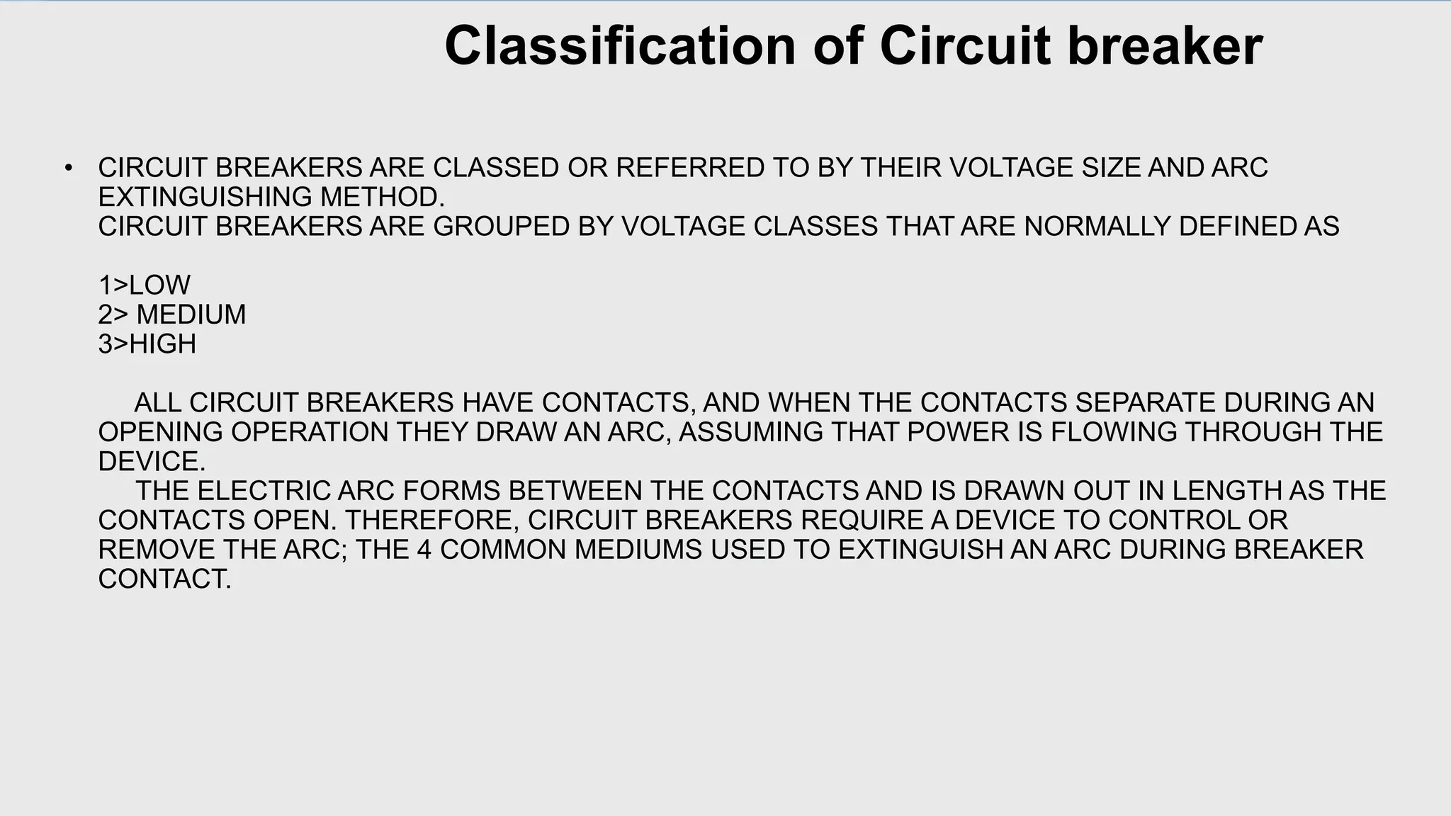 high voltage circuit breaker | PPTX